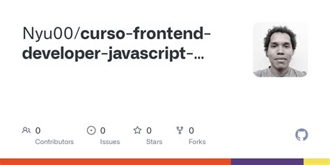 Github Nyu Curso Frontend Developer Javascript Practico