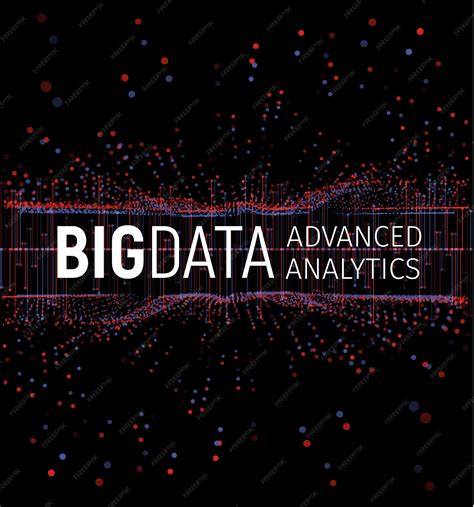 Premium Vector Big Data Abstract Vector Visualization Lines And Dots