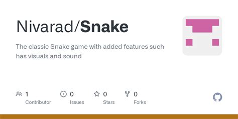 Github Nivarad Snake The Classic Snake Game With Added Features Such Has Visuals And Sound