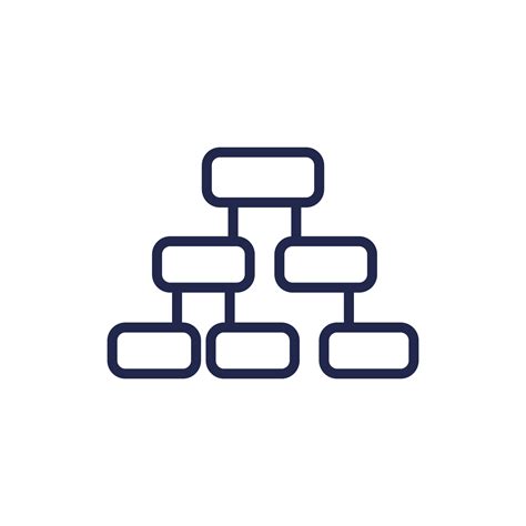 Flow Chart Line Icon On White 13334015 Vector Art At Vecteezy