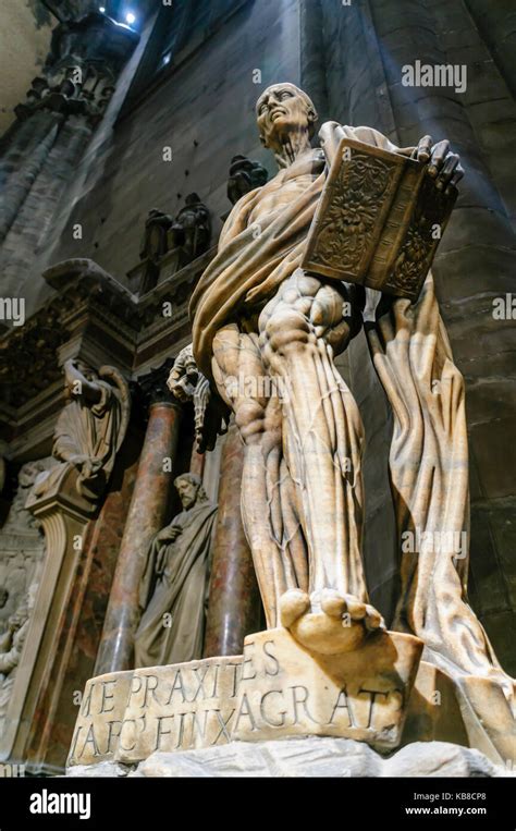 Statue Of St Bartholomew With His Own Skin After Being Flayed By Marco Dagrate 1562 Duomo