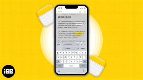 how to find and replace text in notes app on iphone igeeksblog