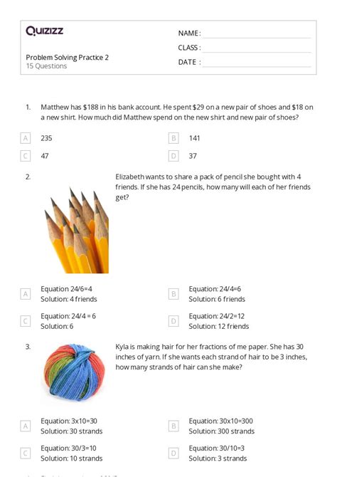 Solving Inequalities Worksheets For Rd Grade On Quizizz Free Printable