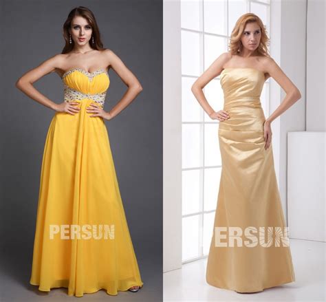 Robe De Soirée Jaune Blog Officiel De Robedesoireelongue Fr