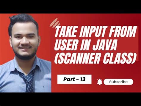 Take Input From User In Java Scanner Class YouTube
