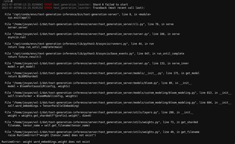 Custom Model Runtimeerror Weight Sharedweight Does Not Exist · Issue 541 · Huggingfacetext