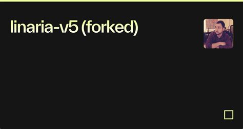 Linaria V5 Forked Codesandbox
