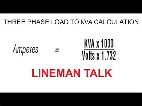 Shortcuts For Transformer Load Calculations YouTube