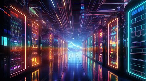 Server Room Loop Ready Animation 3d Rendering Background Technology