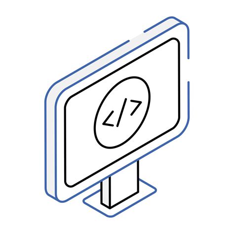 Creative Isometric Icon Of Software Coding 7501805 Vector Art At Vecteezy