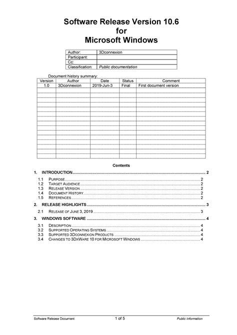 Release Notes Windows Software Release Version For Microsoft Windows Author