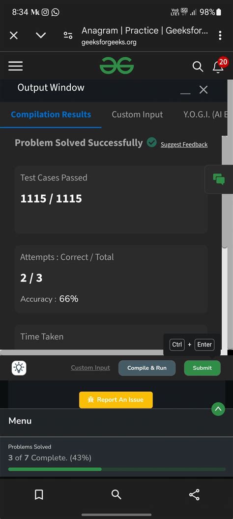 Harris Mahendran On Linkedin Gfg160 Geekstreak2024 Geeksforgeeks