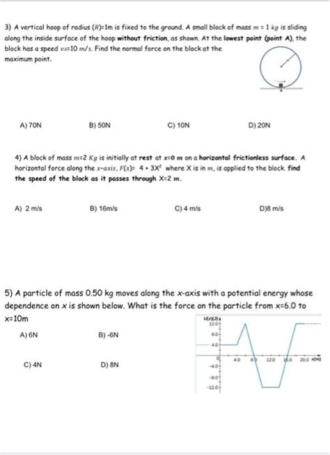 solved 1 a 1 kg block is moving with a velocity of 4 m s