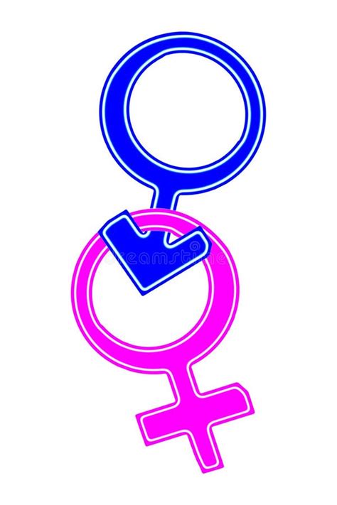 Silhouette Vector Image Of Male And Female Gender Symbol Isolated On
