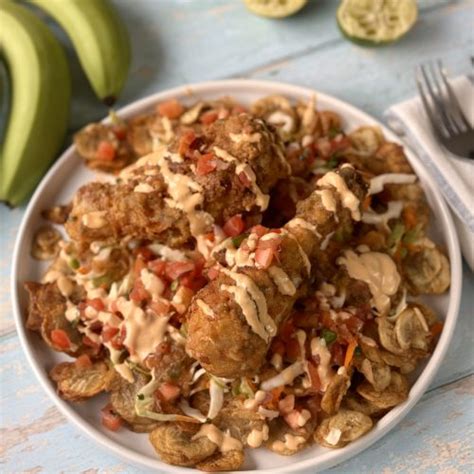 How To Make Pollo Con Tajadas Tropibites