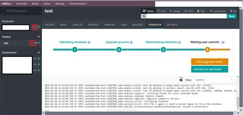 رفع نظام أودو 16 انتربرايز إلى 17 انتربرايز على Odoo Sh مستقل
