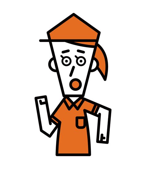 야구 심판여자의 일러스트 무료 일러스트 소재집 Kukukeke