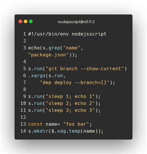 Nodejsscriptv092 Bash Like Scripting In Javascript Jan Andrle