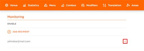 how to add and remove monitoring recipient par ordering knowledge base