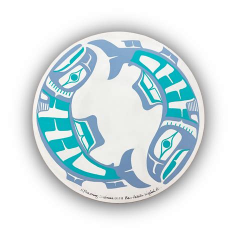 Spawning Salmon Canadian Indigenous Art Inc