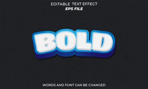 Premium Vector Bold Text Effect Font Editable Typography 3d Text