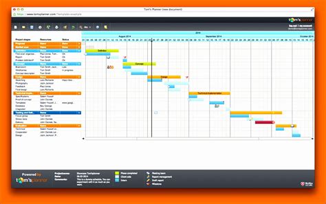 Timeline Gantt Chart Excel Template Hot Sex Picture
