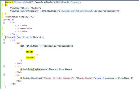 How To Use Mvcnet On The Dynamics Nav Database Structure Codeproject
