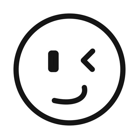 Smile Wink Icon Series Emoticon Illustrations For Social Media And