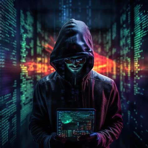 Premium Ai Image A Man In A Hoodie With A Hoodie On His Head And A