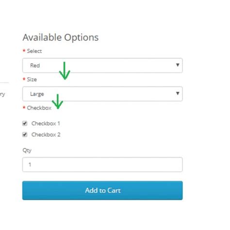 OpenCart Conditional Options Dependent Options