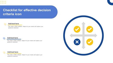 Checklist For Effective Decision Criteria Icon Ppt Template