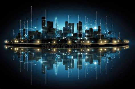 The Smart City Of The Future Generative Ai Stock Illustration Illustration Of Building Energy