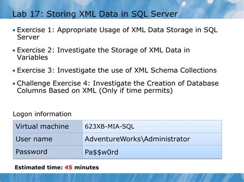 Ppt Module 17 Storing Xml Data In Sql Server ® 2008 R2 Powerpoint
