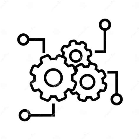 Editable Icon Vector Function Settings Illustration Sign Automated