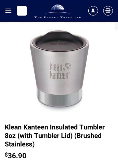 New And Authentic Klean Kanteen Insulated Tumbler 8oz With Tumbler Lid