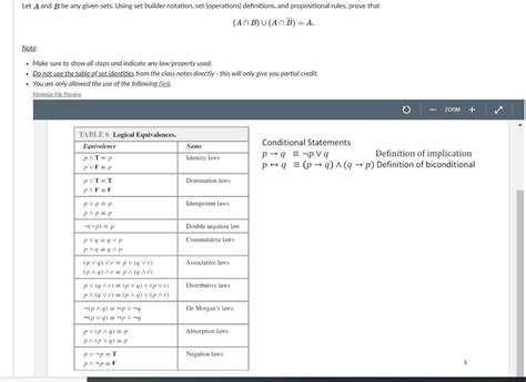 Solved Let A And B Be Any Given Sets Using Set Builder