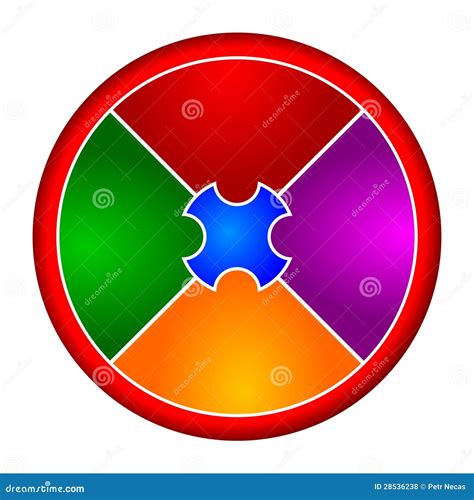 Coloured Circular Puzzle Royalty Free Stock Photos Image 28536238