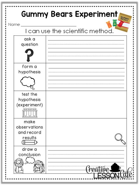 Grade 1 Science Experiment Worksheet