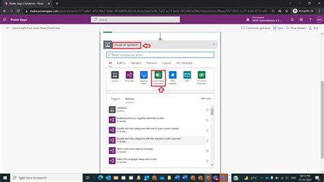 update a row in an excel table onedrive in power automate