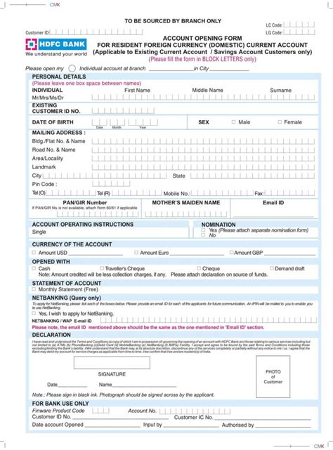 Hdfc Bank Dbt Consent Form For Aadhar Seeding In Pdf Download