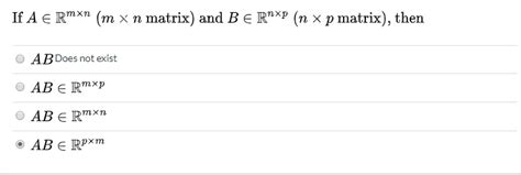 solved if a e rmxn m x n matrix and bernxp n x p matrix