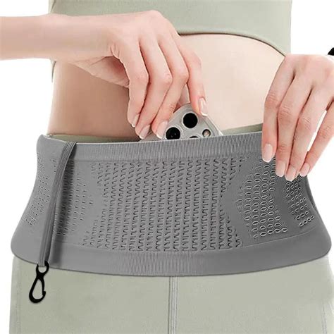 Multifunctional Knit Breathable Concealed Waist Bag Slim Thin Waist