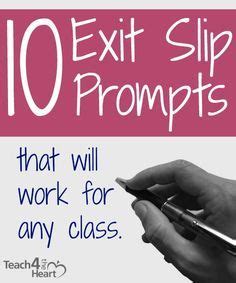 Discover 100 Exit Passes And Teaching Ideas On This Pinterest Board Formative Assessment