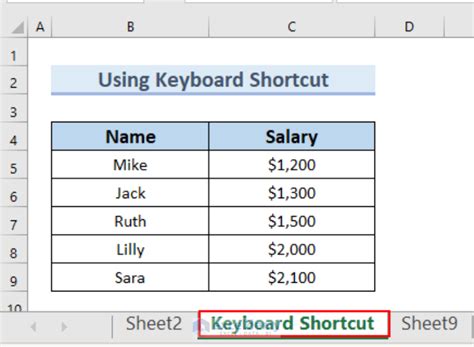 How To Navigate Between Sheets In Excel 8 Easy Methods
