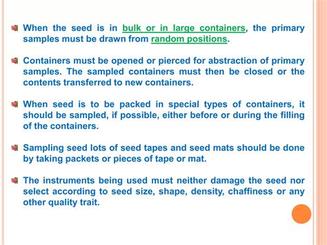 Seed Sampling Principles And Procedures Pdf