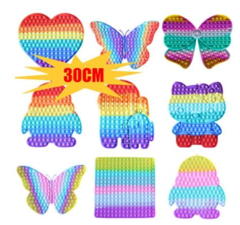 Promo Jumbo Big Size Push Pop Pop It Fidget Bubble Series Tik Tok Toy 20 Square Mcr Diskon