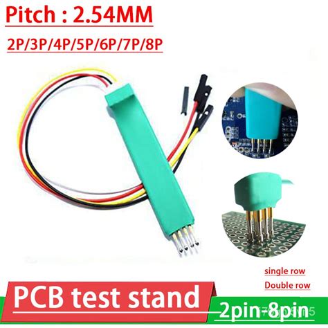 hand held 2 54mm pcb test stand programming debug download burning clip