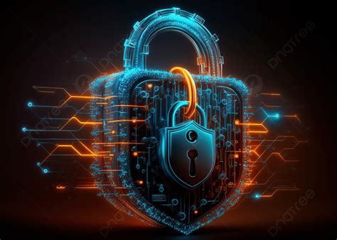 Cyber Security Concept Data Protection And Secured Internet Access