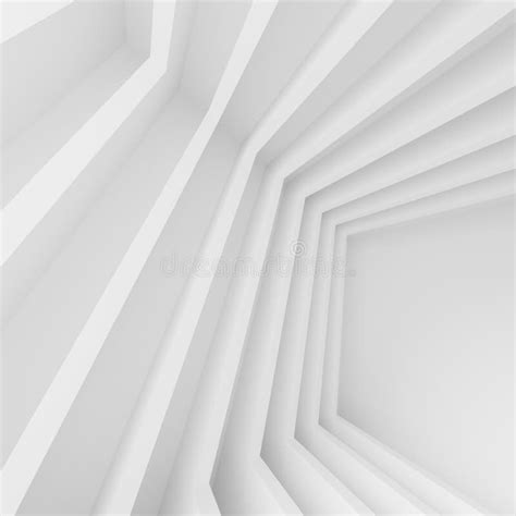 Abstract Architecture Design White Modern Background Stock Illustration Illustration Of