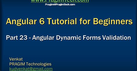 Sql Server Net And C Video Tutorial Angular Dynamic Forms Validation Slides